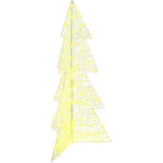 vidaXL Weihnachtsbaum mit 160 LEDs Warmes Wei&szlig; 150 cm Acryl vidaXL