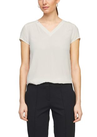 s.Oliver Black Label Damen 150.10.103.12.130.2061316 T-Shirt, Cream, 34