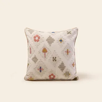 Madura Housse De Coussin Gennaro Naturel et multicolore - MULTICOLORE