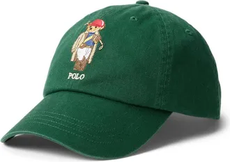 Ralph Lauren Cap aus Baumwolle mit Polo-Bear-Aufn&auml;her in