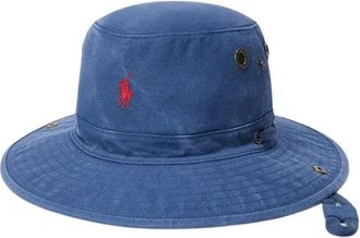 Polo Ralph Lauren Chapeau de surf en coton tiss&eacute; - Homme - Accessoires - Bleu - Taille: ONE Size