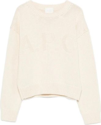 A.P.C. A. P.C. Pull Col Rond - Beige