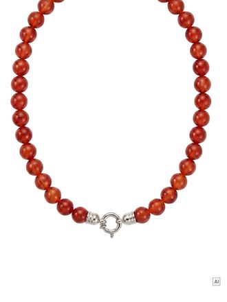 Purelei Roter Achat Charm Kette