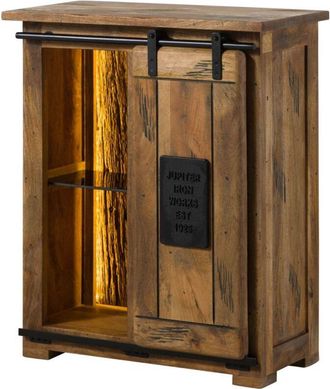 Massivmoebel24 Kommode Mango / Altholz 75x36x90 natur lackiert railway lux 140