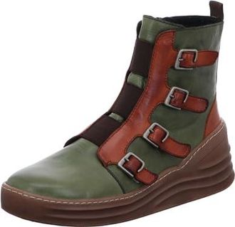 Gemini Bottines en Cuir pour Femmes 033650-02, Pointure:38 EU, La Couleur:Vert