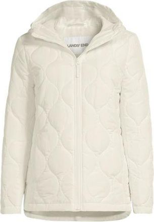 Lands End Isolierte Steppjacke FeatherFree, Damen, Gr&ouml;&szlig;e:32-34 regular, Wei&szlig;, Polyester, by Lands End