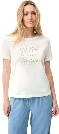 Cecil Damen Shirt mit Wording Artwork