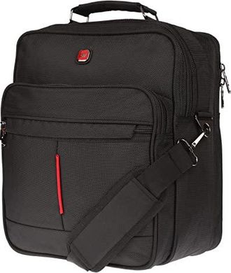 Christian Wippermann Sac de grande qualité pour homme | Sac de travail, sac pour homme en nylon robuste | noir