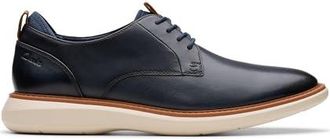 Clarks Brantin Uni Homme, Cuir Bleu Marine, 42 EU