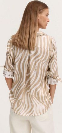 Bugatti Hemdbluse Modern Fit bedruckt aus Viskose