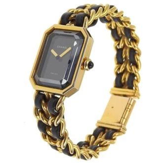 Chanel Pre-owned Cuir montres - Femme - Pre-owned - Noir - Taille: ONE Size
