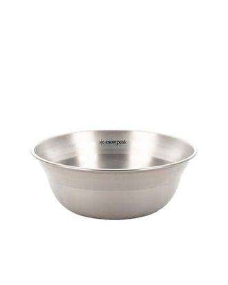 Snow Peak Edelstahl-Geschirrsch&uuml;ssel M, Silber, leichte, langlebige Sch&uuml;ssel f&uuml;r Zuhause, Camping & Outdoor