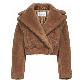 Max Mara Santos Teddy Cropped Jacket - - Jackets - Damen - Braun - XS