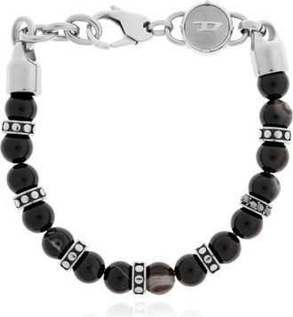 Diesel Homme, Accessoires, Noir, Taille: ONE Size Beaded Bracelet