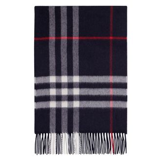 Burberry unisex, Accessoires, Bleu, Taille: ONE Size Checked Cashmere Scarf