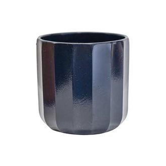 Ivyline Pflanzgef&auml;&szlig;, Keramik, Marineblau, Gr&ouml;&szlig;e M