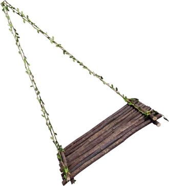 DOITOOL Holz H&auml;ngeregal Vintage Dekoration Handgefertigtes Trockenes AST Ornament f&uuml;r Wohnzimmer Balkon und Schlafzimmer Umweltfreundliche Robuste Wanddeko