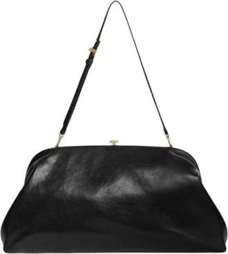 Alberta Ferretti Femme, Sacs, Noir, Taille: ONE Size Pochette en cuir