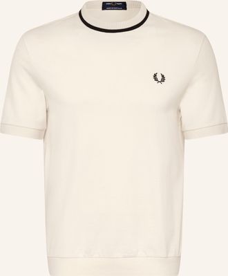 Fred Perry T-Shirt Aus Piqu&eacute; weiss