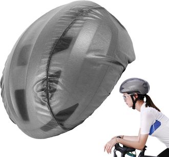 Generic Radhelm Schutzh&uuml;lle - Reflektierende Helmcover, Atmungsaktive Regenabdeckung f&uuml;r Trekking und City Bike | Sichtbare Regenkappe f&uuml;r Sicherheit bei Nach