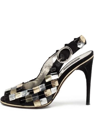 Dolce & Gabbana sandales en cuir 110 mm - Noir