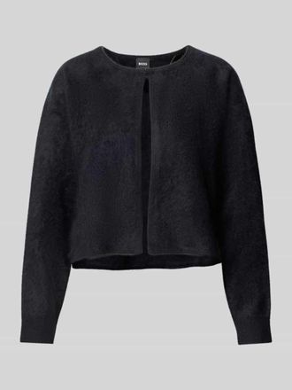 HUGO BOSS Strickjacke aus Wolle Kaschmir ohne Verschluss