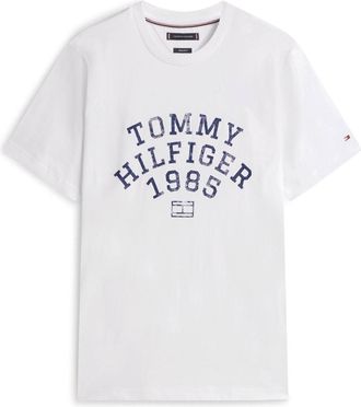 Tommy Hilfiger T-Shirt aus Baumwolle mit Frontprint, Regular Fit in