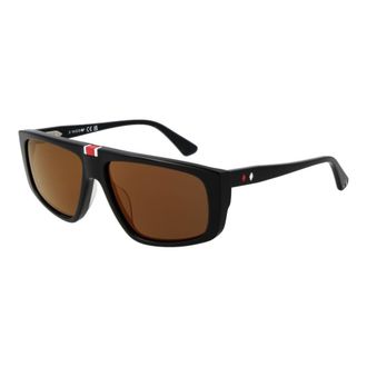 Web Schwarze Acetat-Sonnenbrille