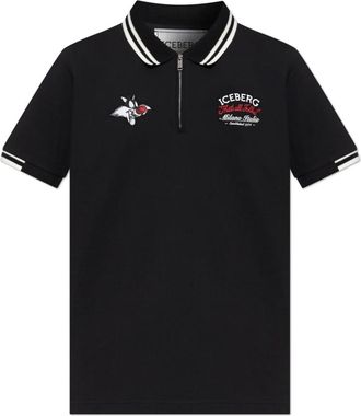 Iceberg Homme, Tops, Noir, Taille: L Polo Chemises