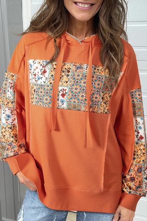 Azura Exchange Patchwork Floral Kapuzenpullover