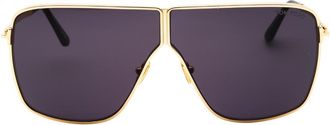Tom Ford Sonnenbrille In Gl&auml;nzendem, Tiefem Gold