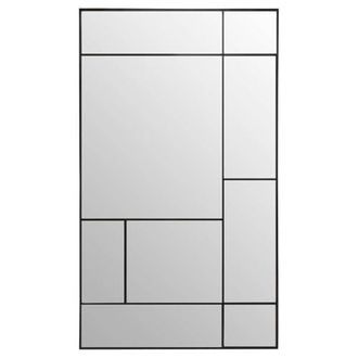 Atmosphera Atmosphera - Miroir Macha - m&eacute;tal - Noir - 97x167 cm