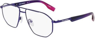 Karl Lagerfeld unisex, Accessoires, Bleu, Taille: 56 MM Optical Frame