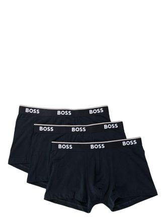 BOSS Set aus drei Shorts mit Logo-Bund - Blau
