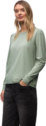 Street One Shirt mit Raffung Dark Serene Green 46
