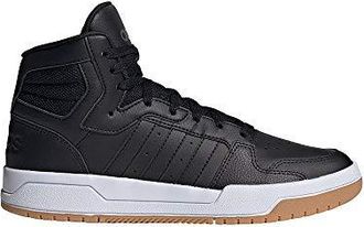 adidas Homme ENTRAP Mid Chaussures de Basketball, NEGBÁS/NEGBÁS/GUM3, 42 2/3 EU