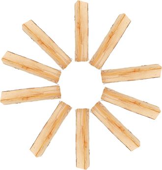 Aboofan K&uuml;nstliches Brennholz 10 St&uuml;ck aus Echtem Spaltholz Kamin Imitat f&uuml;r Gem&uuml;tliche Innenraumdekoration und Gartenpartys