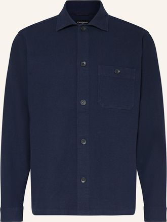 Strokesman's Strokesmans Piqu&eacute;-Hemd Comfort Fit blau