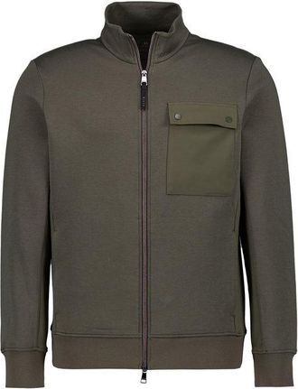 Boggi Milano Herren Sweatjacke gr&uuml;n unifarben