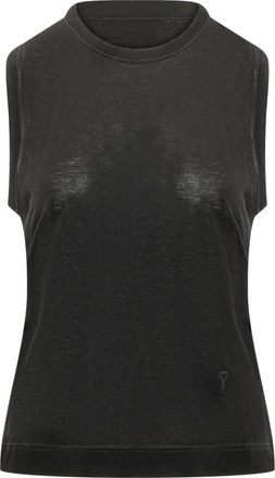 Ami Femme, Tops, Noir, Taille: 38 FR Classic Fit Tank Top