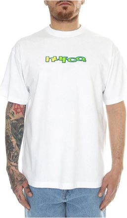HUF Huf, Homme, Tops, Blanc, Taille: S T-Shirt Col Rond
