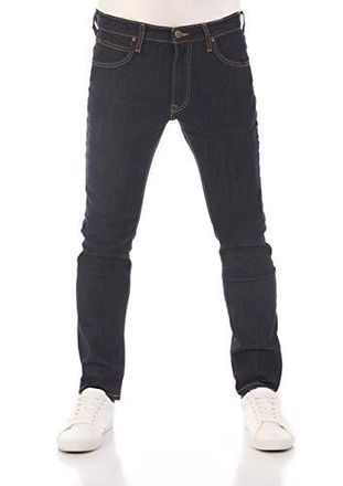 Lee Luke Jean slim fit fuselé pour homme, en coton, denim, stretch, bleu, noir, gris, taille 39/40, 40/41, 41/42, 42/43, 43/44, 44/46, 46/48, 31W x 32L