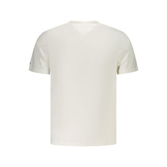 Tommy Hilfiger Logo-Embroidered Cotton T-Shirt - White
