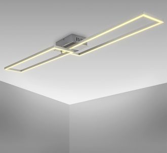 B.K.Licht LED Deckenlampe schwenkbar, warmwei&szlig;e Lichtfarbe, 40 Watt, 4000 Lumen, Deckenleuchte, LED Lampe, Wohnzimmerlampe, Schlafzimmerlampe, K&uuml;chenlampe, 110x