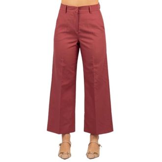 Max Mara Femme, Pantalons, Rouge, Taille: 36 FR Pantalone Zircone