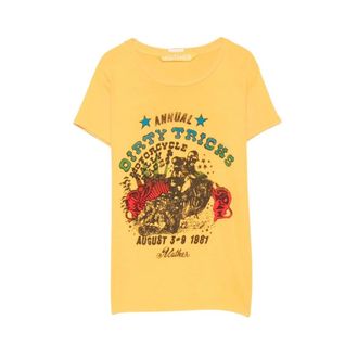 Mother Das Lil Goodie Goodie Dirty Tricks Grafik-T-Shirt - - Tops - Damen - Gelb - S