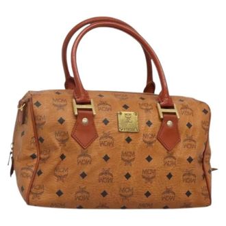 MCM Sac &agrave; main en plastique Pre-owned - Femme - Pre-owned - Brun - Taille: ONE Size