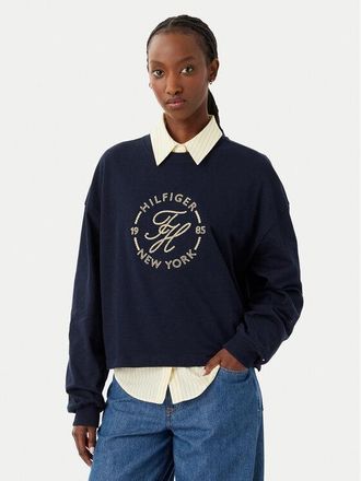 Tommy Hilfiger Sweatshirt WW0WW50969 Dunkelblau Relaxed Fit