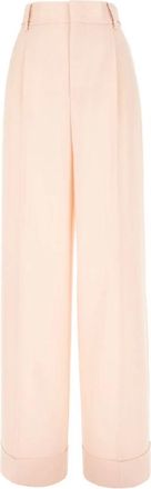 Alberta Ferretti Femme, Pantalons, Rose, Taille: 38 FR Pocket Cuffed Pantalons