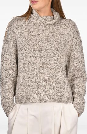 Gran Sasso Pullover mit Stehkragen - Nude
